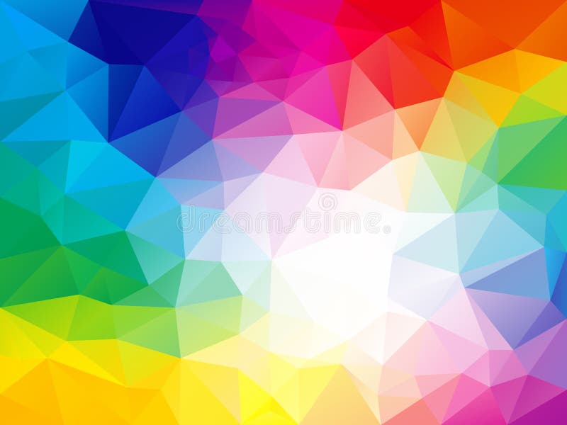 Vector Irregular Polygon Background With A Triangle Pattern In Full