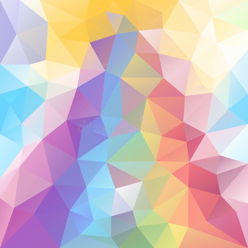 Vector Irregular Polygon Background with a Triangle Pattern in Pastel ...