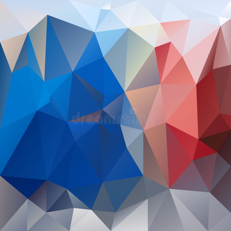Vector Irregular Polygon Background with a Triangular Pattern in Blue ...