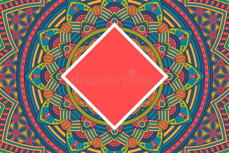 Vector Islamic Background with Mandala Stock Vector - Illustration of ...