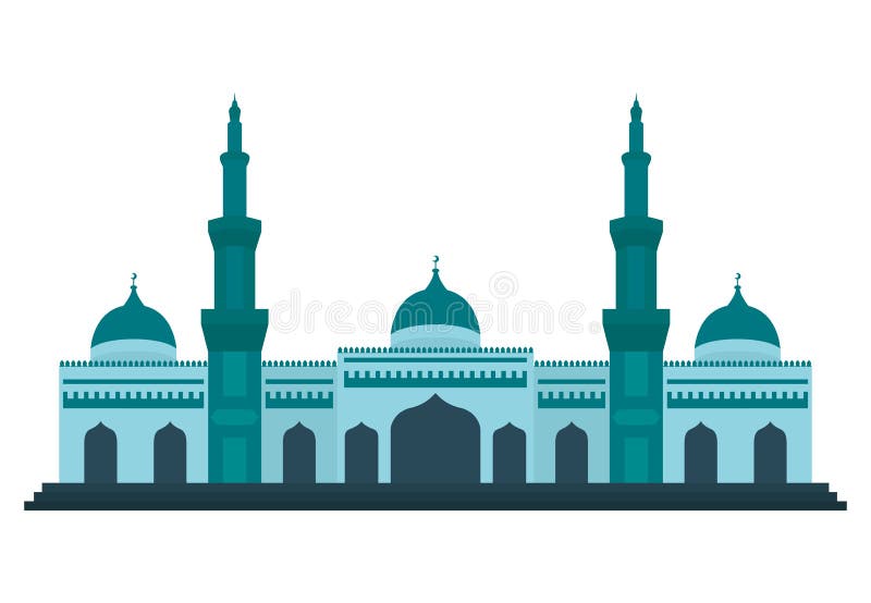 Vector of Mosque Flat Design Stock Vector - Illustration of festival ...