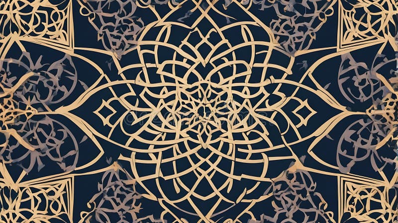 Vector Islamic Pattern. Vector Symmetrical Arabic Islamic Pattern ...