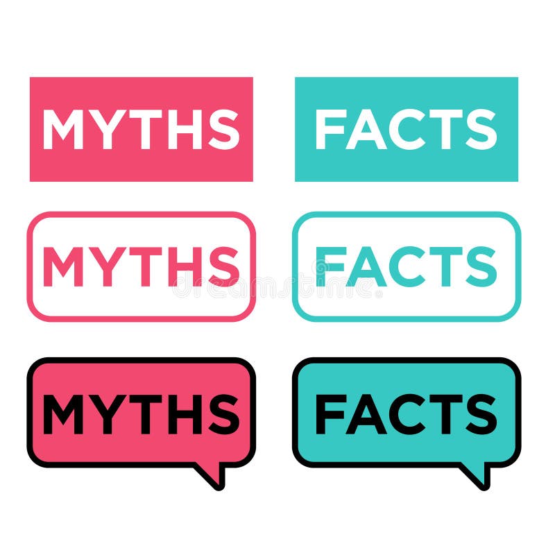 Myth and fact icons. stock vector. Illustration of vector - 253999071 Myth and fact icons. stock vector. Illustration of vector - 253999071