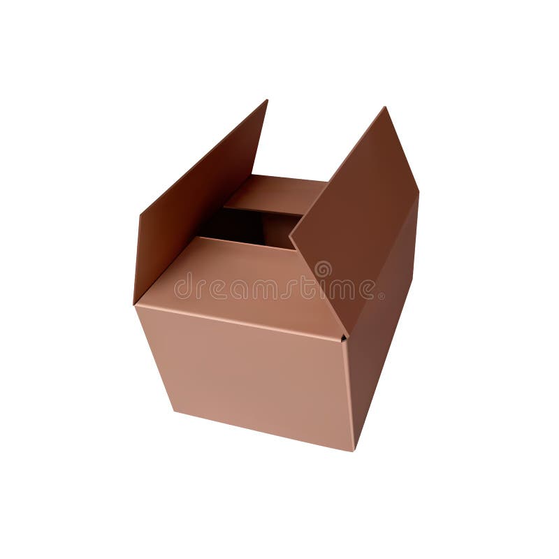 Vector Isolated Box Illustration, Delivery Packaging, 3D Art, Simple ...
