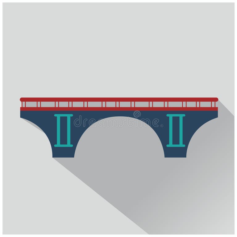 Vector Isolated Bridges Big Icons Set Stock Vector - Illustration of ...