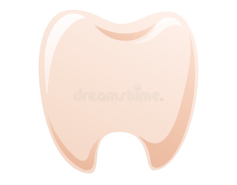 Vector Isolated Cartoon Human Chewing Tooth. Stock Illustration ...