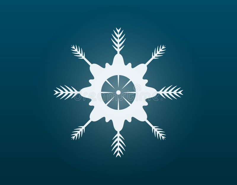 Vector Isolated Cartoon Winter Shining Filigree Snowflake Stock Vector ...
