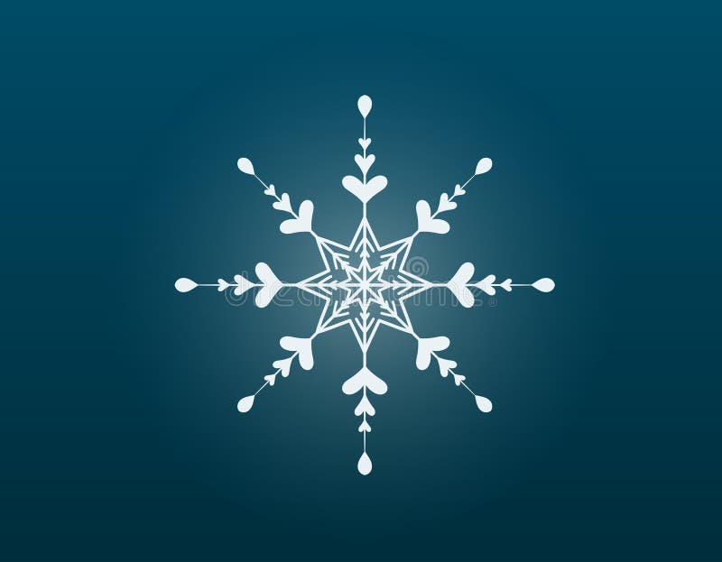 Vector Isolated Cartoon Winter Shining Filigree Snowflake Stock Vector ...