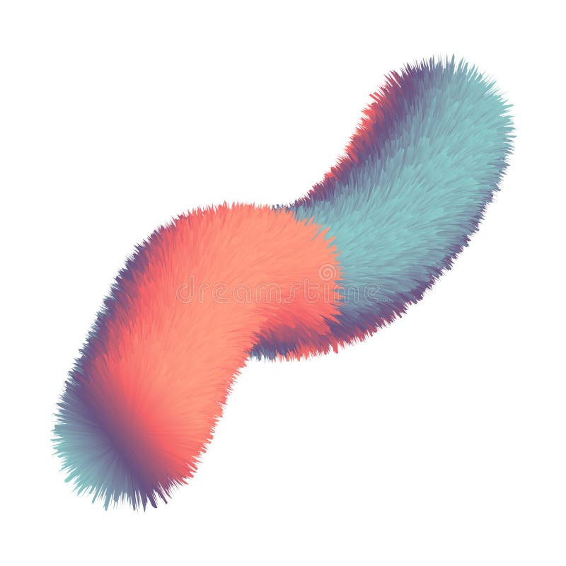 Vector Isolated 3d Fur Simple Shape 3d Wave Zigzag Vector Isolated with ...
