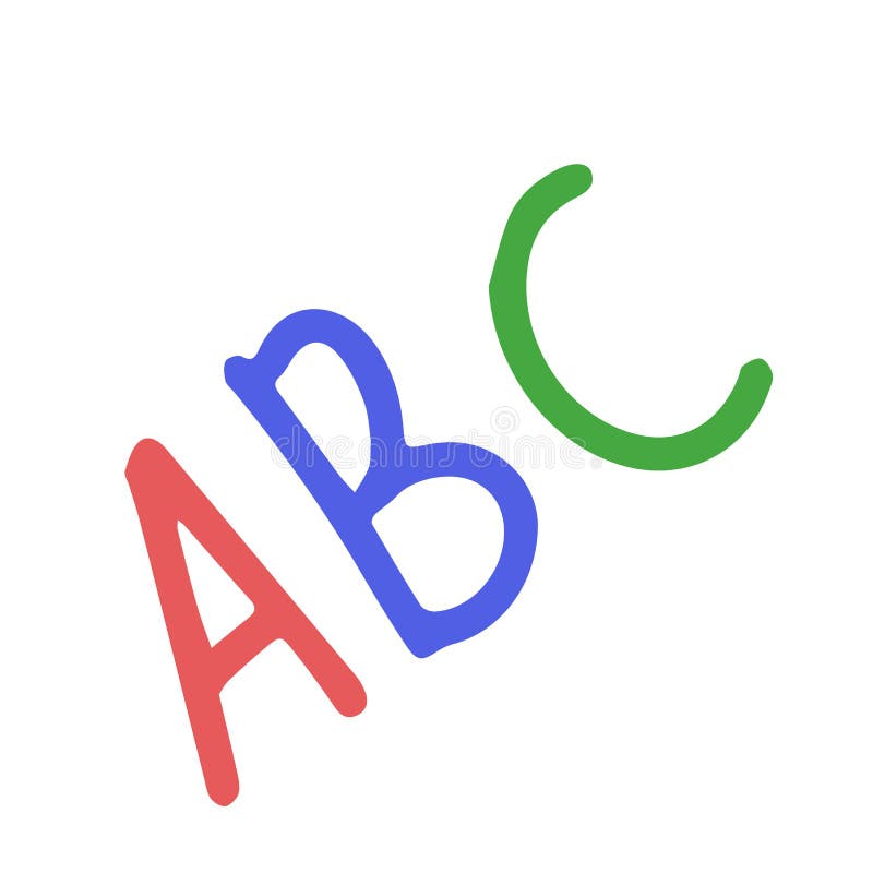 Vector Isolated Element Back To School Abc Letters Stock Vector ...