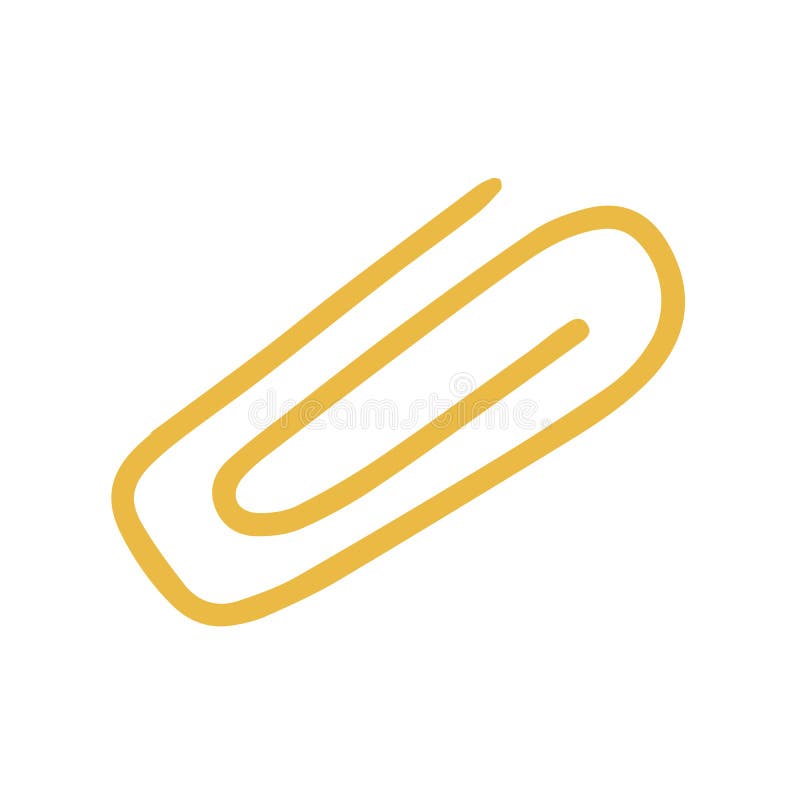 Vector Isolated Element Back To School Paper Clip Stock Vector ...