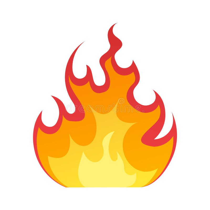 Vector Isolated Fire Emoji. Vector Illustration. Stock Vector ...