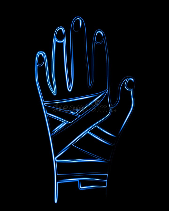 Bandaged Hand First Aid for Injured Body Part Vector Illustration Stock ...