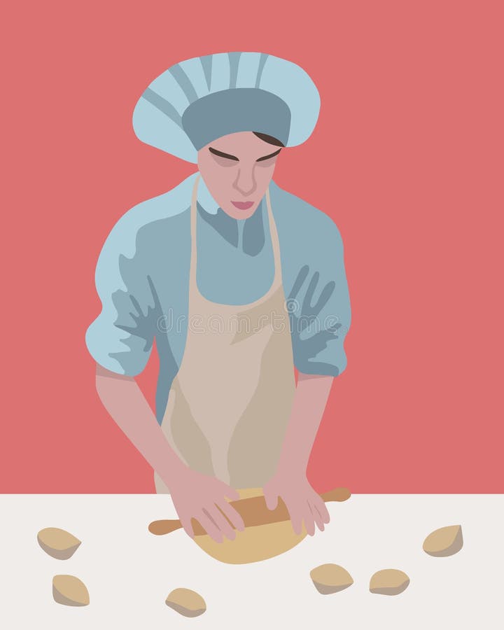 Vector Isolated Illustration of Chef Boy. Stock Vector - Illustration ...