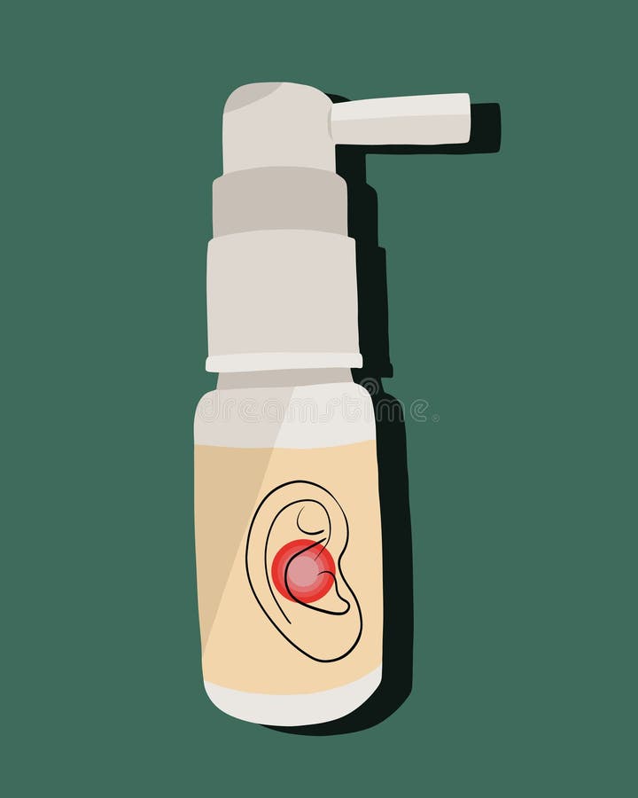 Drops for Treatment of Ear. Stock Vector - Illustration of diagram ...