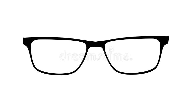 Illustration of an Eye with Glasses Stock Vector - Illustration of ...