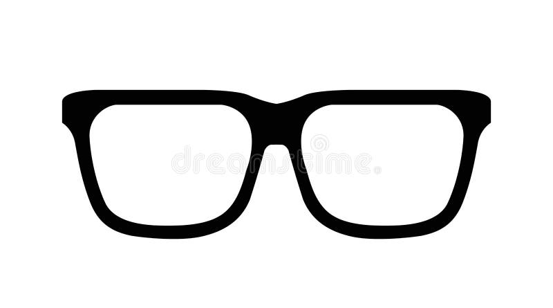 Illustration of an Eye with Glasses Stock Vector - Illustration of ...
