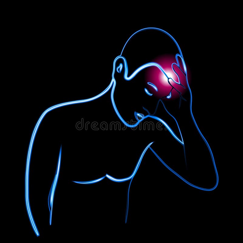 Vector Isolated Illustration of Human Headache. Stock Vector ...