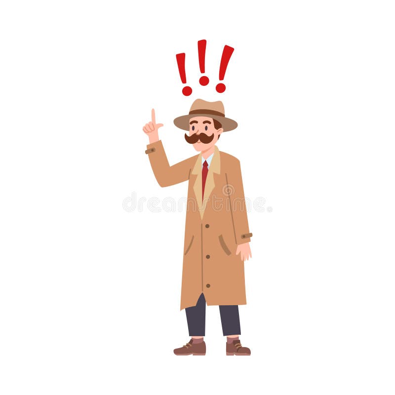 Cartoon Detective Mustache Stock Illustrations – 431 Cartoon Detective ...
