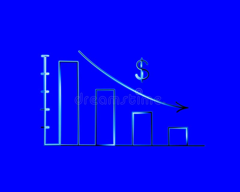 Vector Isolated Illustration of Regression Graph. Stock Vector ...
