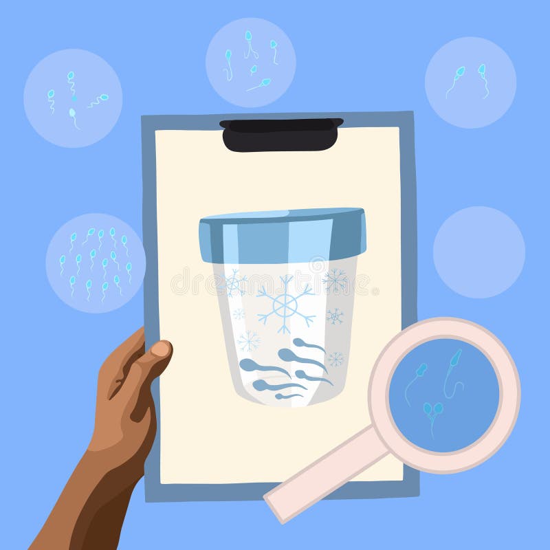 Vector Isolated Illustration of Sperm Defects. Spermogram Stock Vector ...