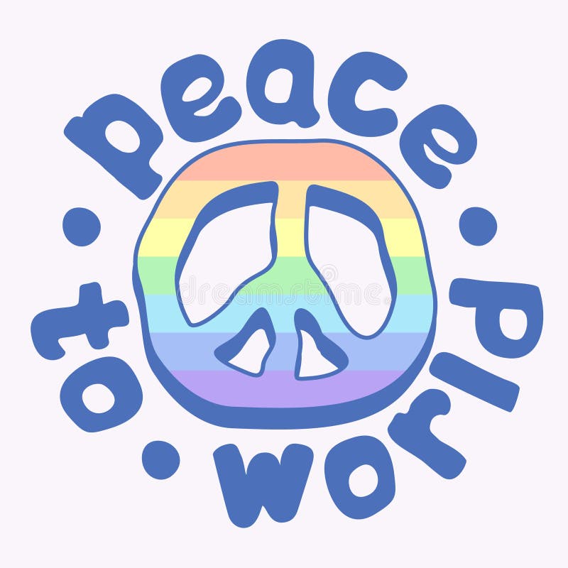 World Map Rainbow Colors HD Stock Illustration - Illustration of circle ...