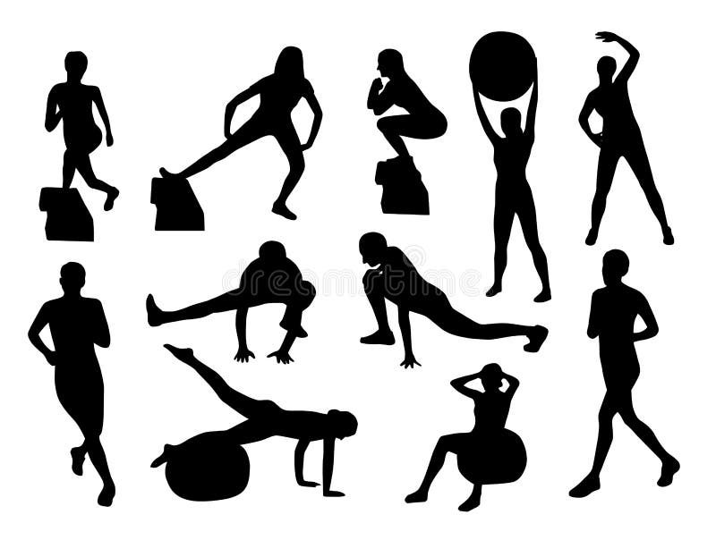 Step silhouette stock illustration. Illustration of silhouette - 1700827