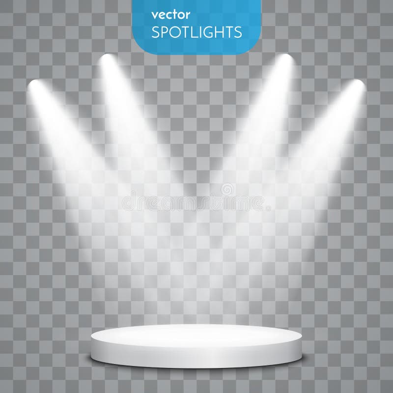 Vector Isolated Spotlight stock vector. Illustration of cinema - 66103125