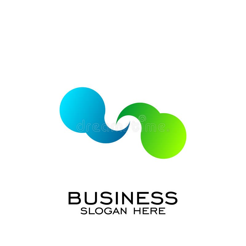 Business Connecting Logo. Circle Logo, Simple Logo Design, Stock Vector ...