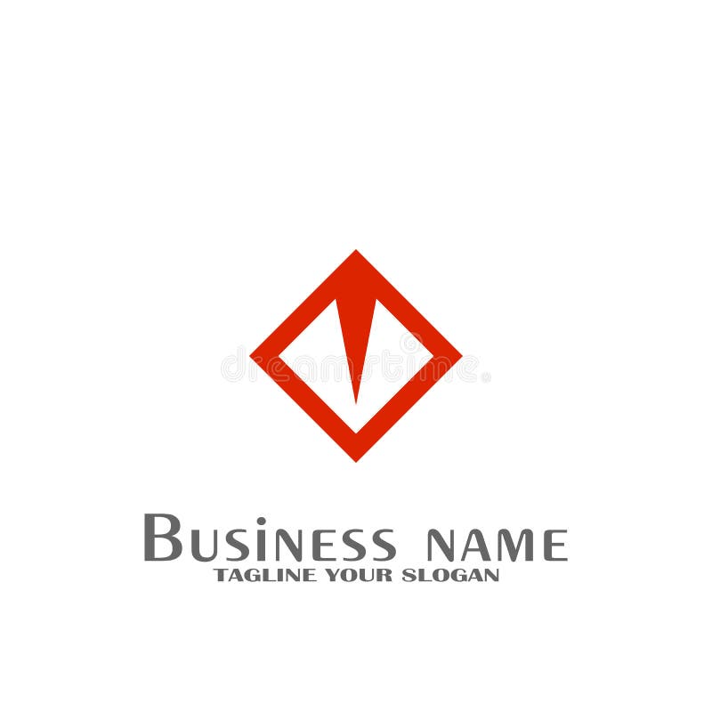 Red Square Logo Vector Design, Simple Logo Design. Stock Vector ...