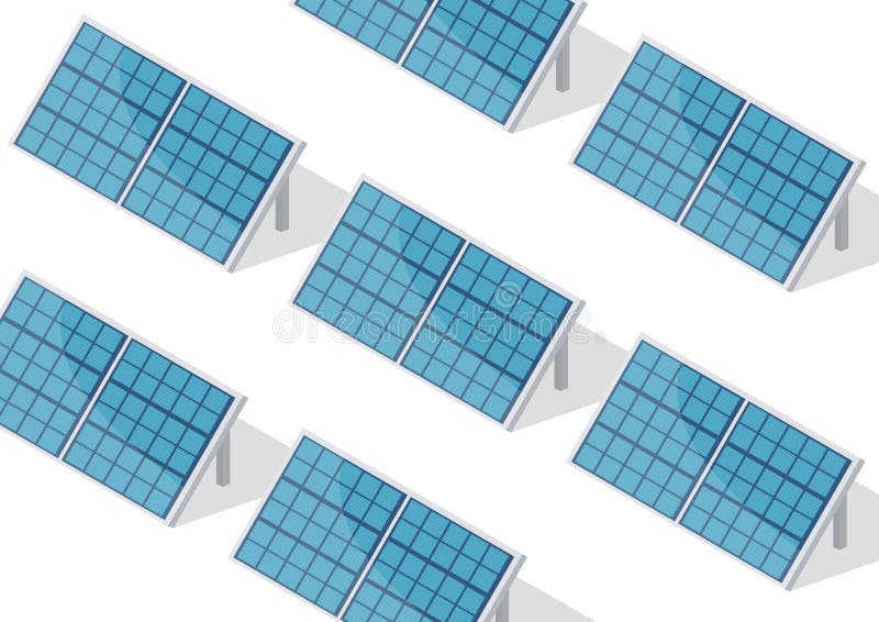 Solar Panels Isometric Set Stock Illustrations – 260 Solar Panels ...