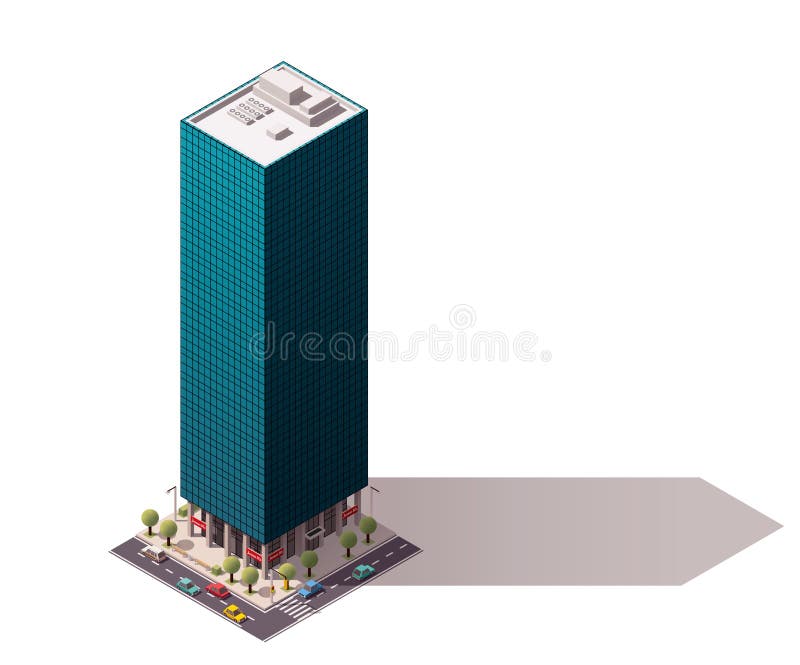 Retail Building Isometric Stock Illustrations – 4,292 Retail Building ...