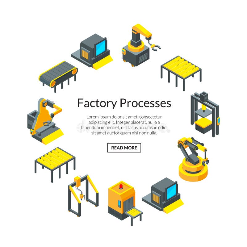 Factory Conveyor System Belt Isometric View. Vector Stock Vector ... Factory Conveyor System Belt Isometric View. Vector Stock Vector ...