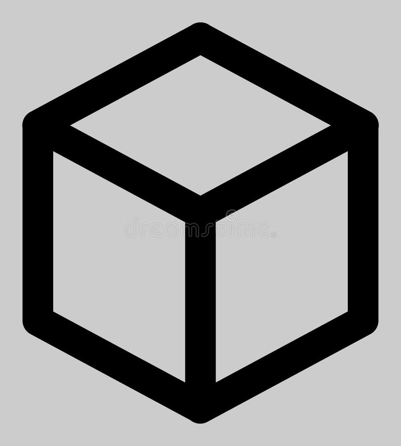 Vector Isometric Cube Icon Illustration Stock Vector - Illustration of ...