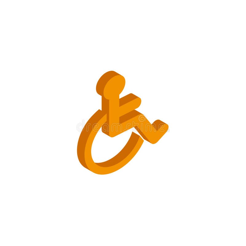 Isometric Disabled People. Disability Care, Disabled Elderly Senior in ...