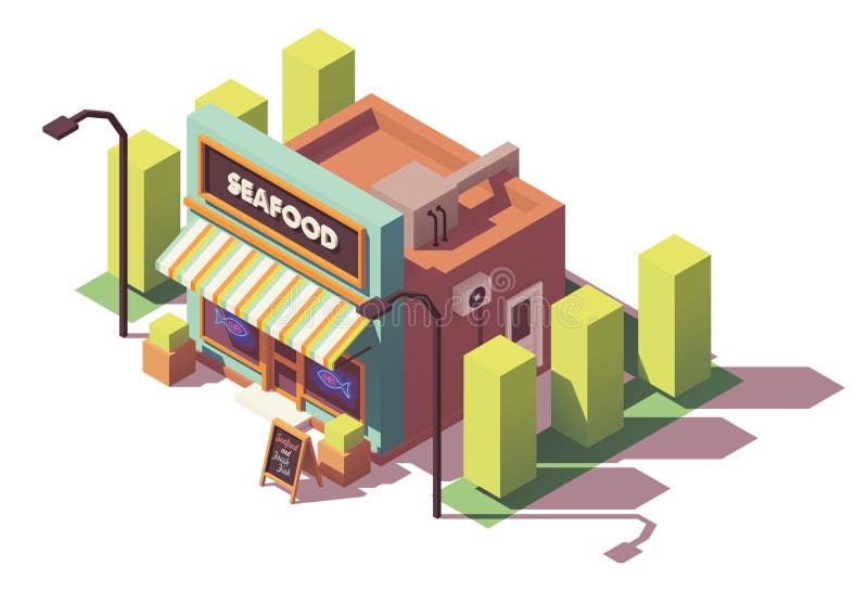 Seafood Shop Design Stock Illustrations – 7,960 Seafood Shop Design ...