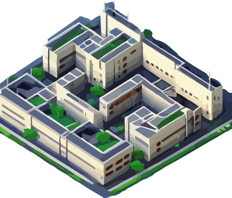 Vector Isometric Icon or Infographic Element Representing Low Poly ...