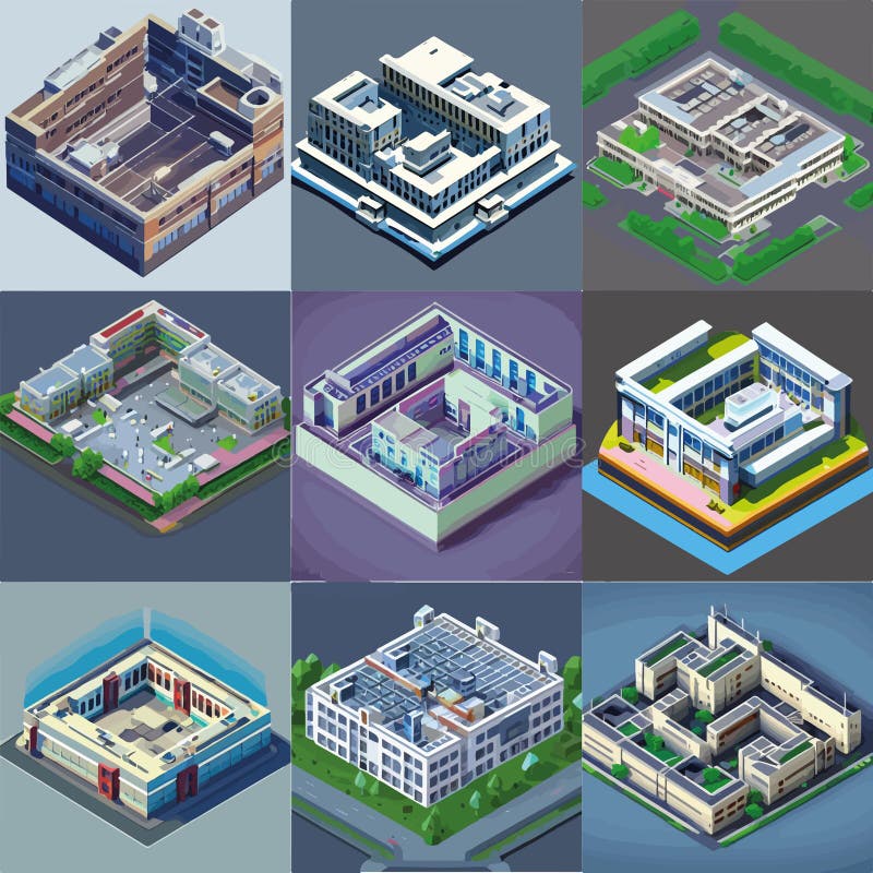 Vector Isometric Icon or Infographic Element Representing Low Poly ...