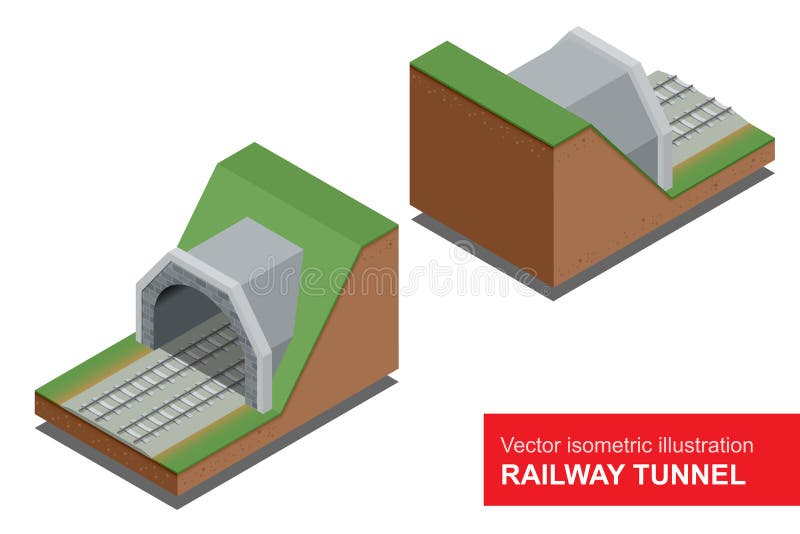Railway tunnel stock vector. Illustration of ballast - 62269584 Railway tunnel stock vector. Illustration of ballast - 62269584