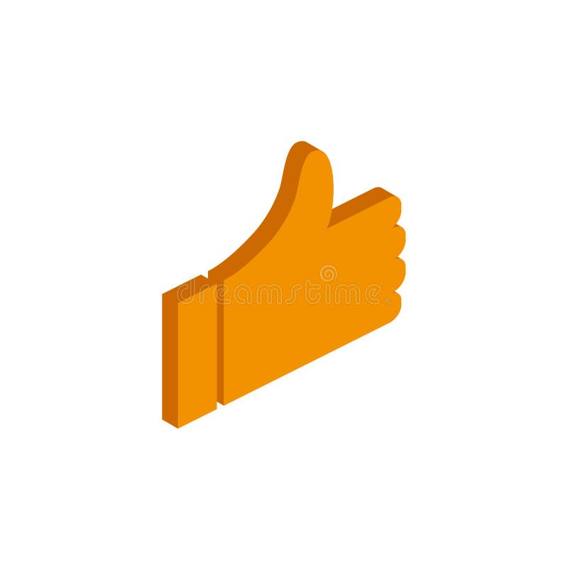 Isometric Like Icons. Social Media Notifications Icons on White ...