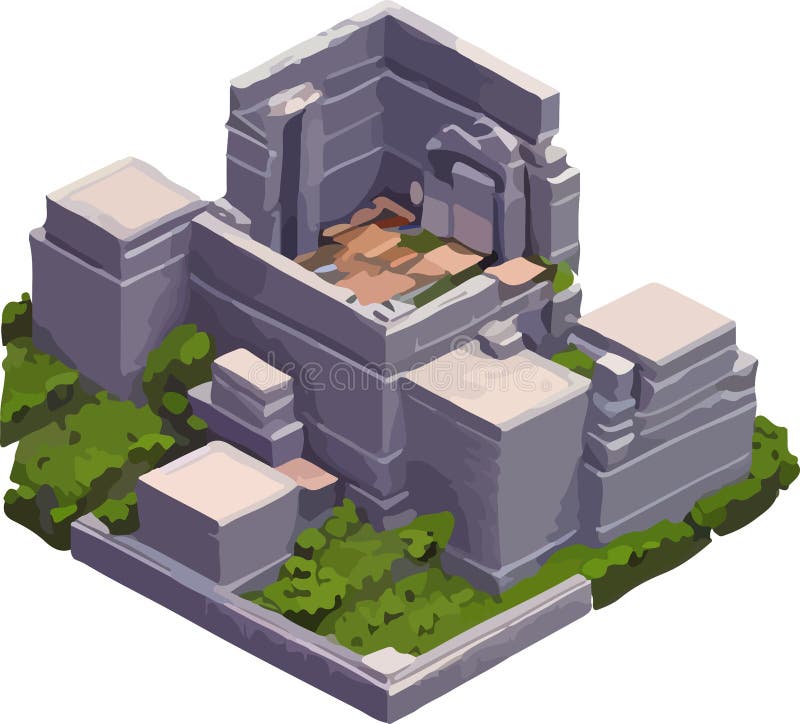 Vector Isometric Low Poly City Stock Vector - Illustration of business ...