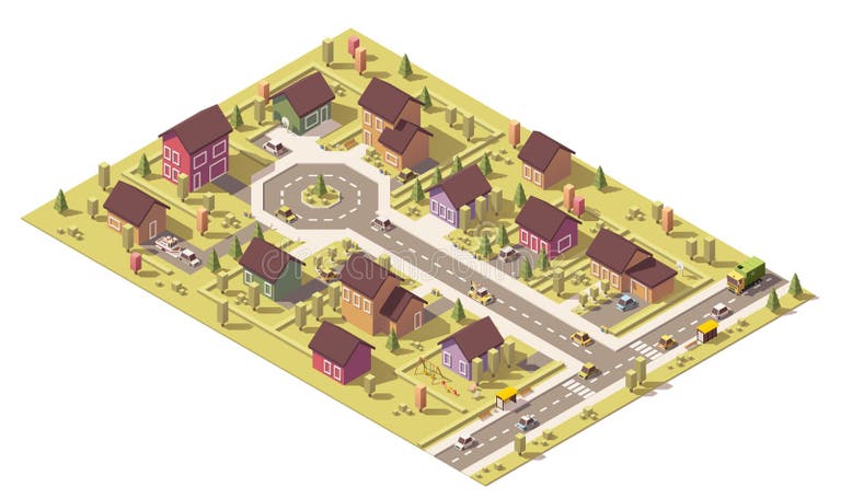 Cartoon Neighborhood Map Stock Illustrations – 336 Cartoon Neighborhood ...