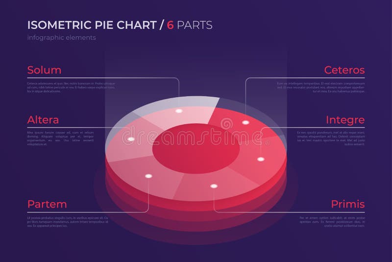 Vector Isometric Pie Chart Design, Modern Template for Creating Stock ... Vector Isometric Pie Chart Design, Modern Template for Creating Stock ...