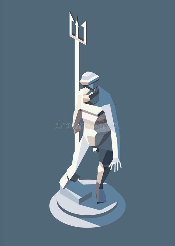 Vector Isometrisch Neptunus Vector Illustratie - Illustration of ...