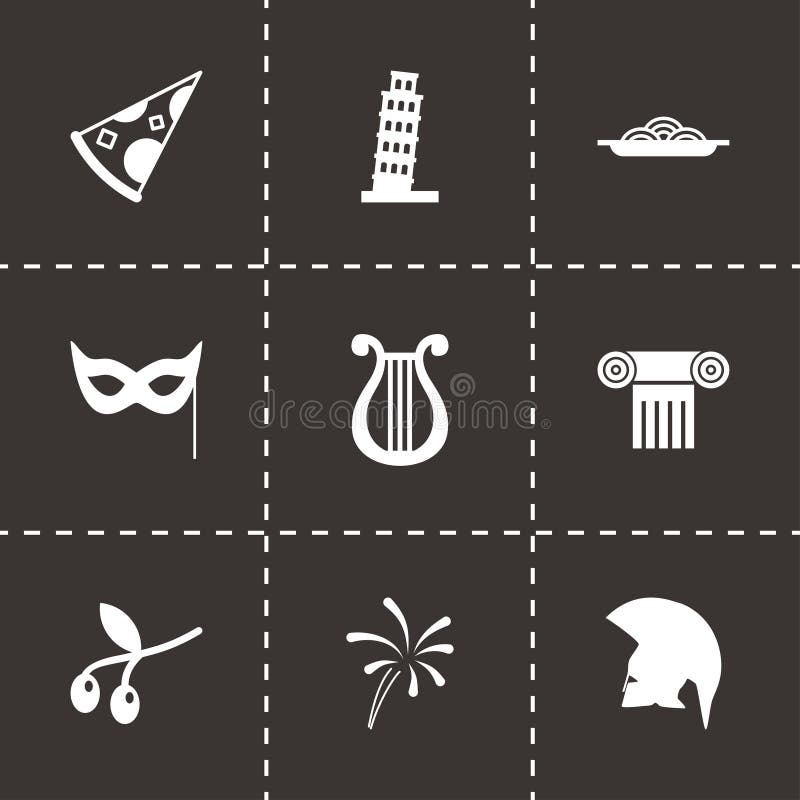 Vector italian icon set stock vector. Illustration of icon - 51238777