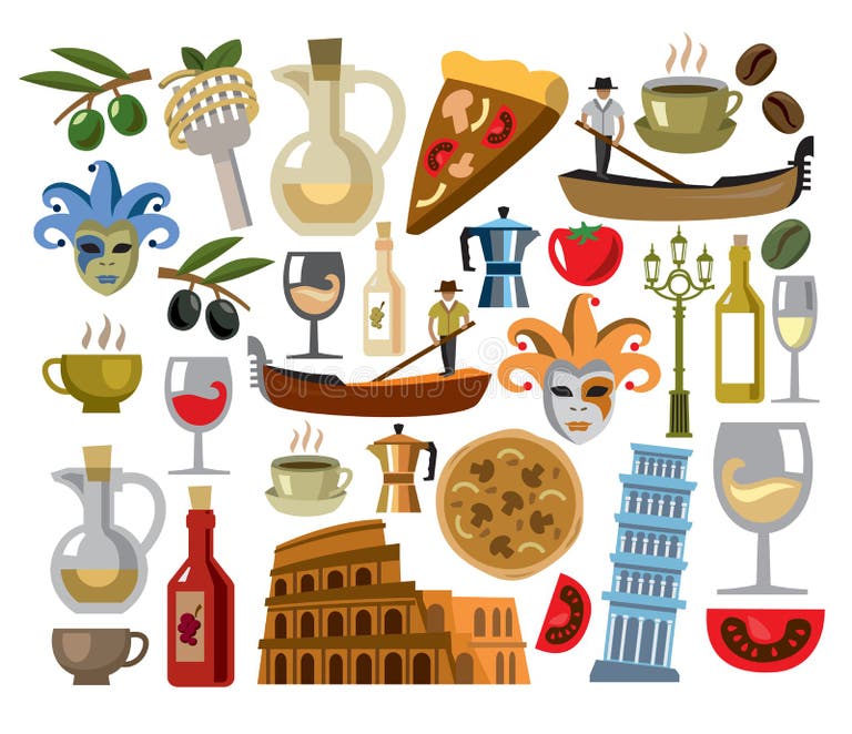 Italy Icons Stock Illustrations – 9,204 Italy Icons Stock Illustrations ...