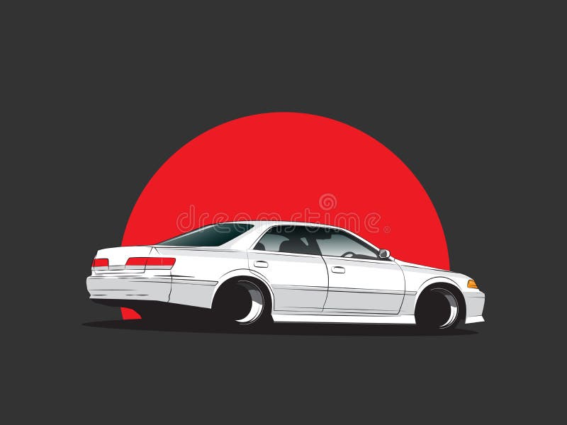 Vector japan tuning car stock vector. Illustration of service - 93419733