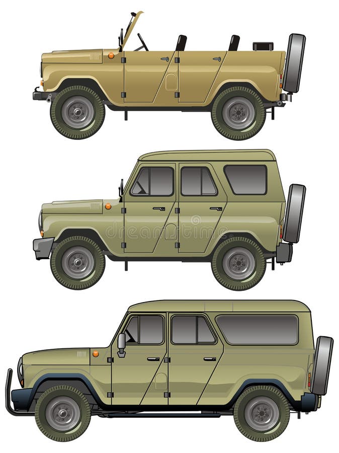 Vector retro jeep stock vector. Illustration of pick, jeep - 6011071