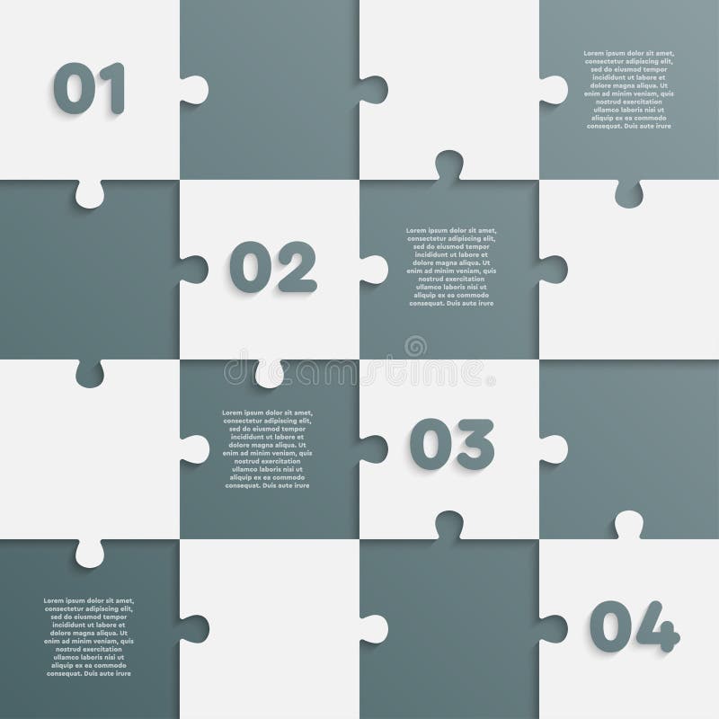 16 Piece Jigsaw Template Stock Illustrations – 60 16 Piece Jigsaw ...