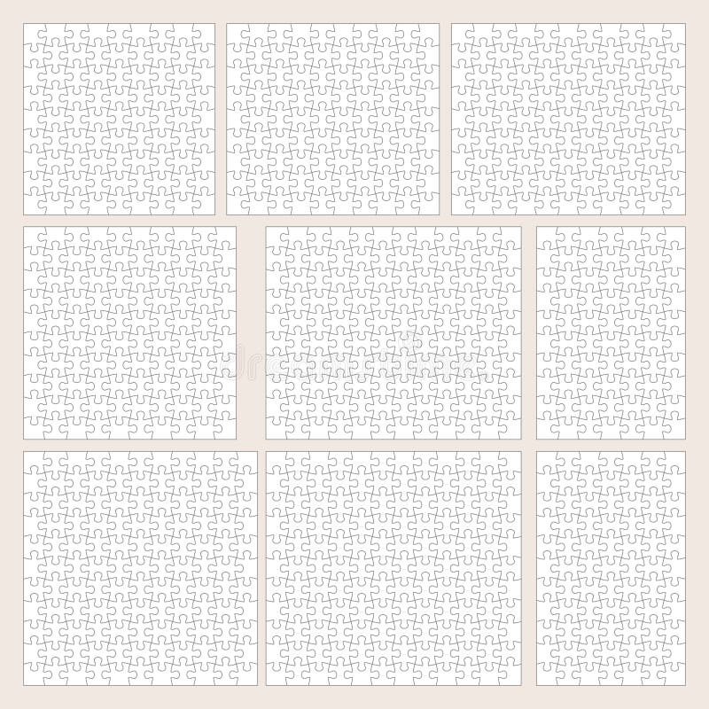 Puzzle patterns stock vector. Illustration of elements - 3110452